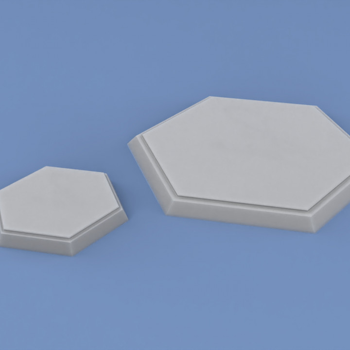 3D Printable 3D Bases kit by 3D Printable Miniatures