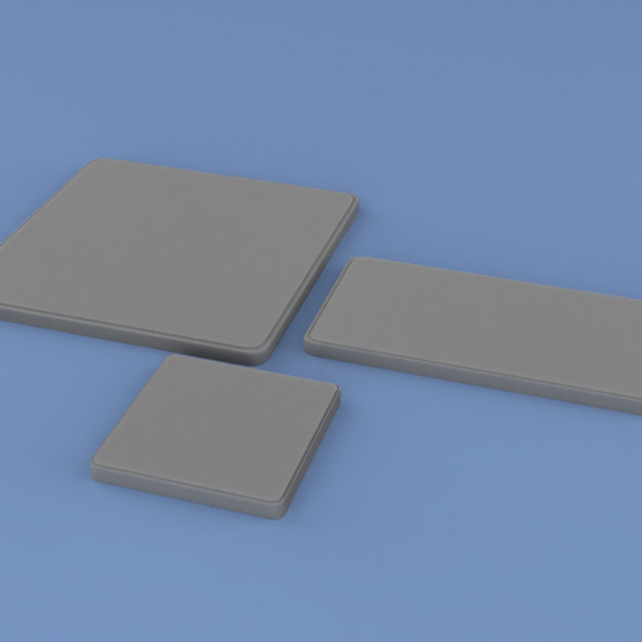 3D Printable 3D Bases kit by 3D Printable Miniatures