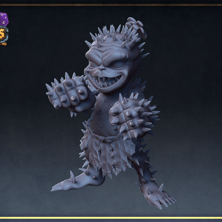 3D Printable Cactus leshy by Jacob Olsson - Roleplaying & Miniatures