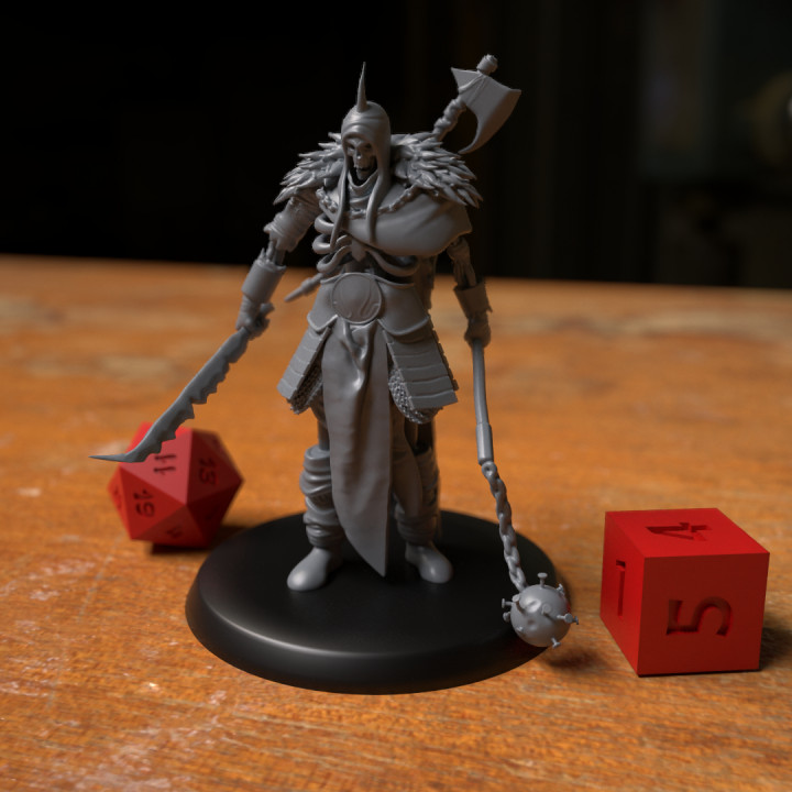 3D Printable Draugr Undead Skeleton Fighter Warrior by Atlas Studios