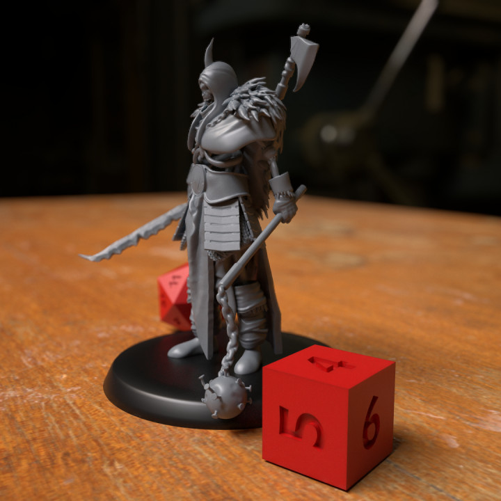 3D Printable Draugr Undead Skeleton Fighter Warrior by Atlas Studios