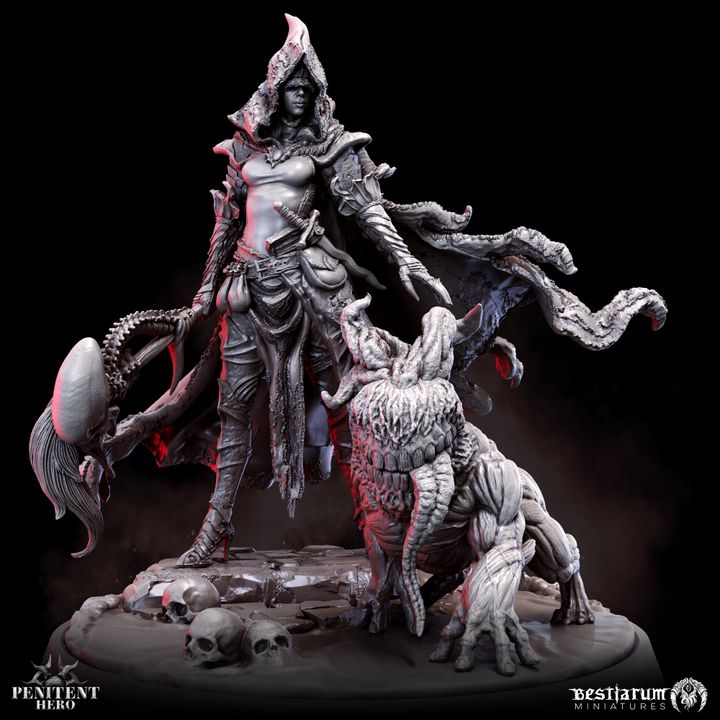 3D Printable Shadow Warlock by Bestiarum Miniatures