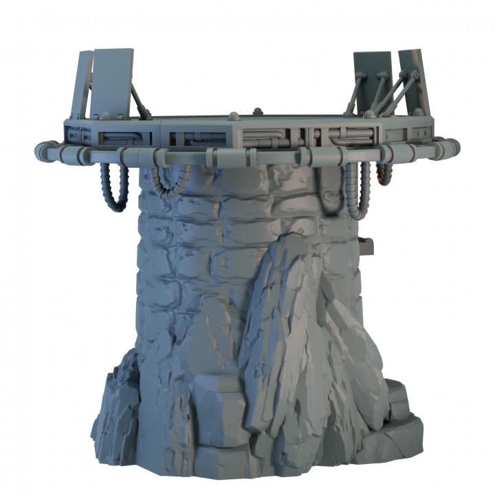 3D Printable Ancient Starport Landing Pad by Multiverse