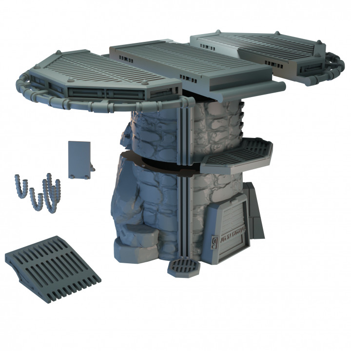3D Printable Ancient Starport Landing Pad by Multiverse
