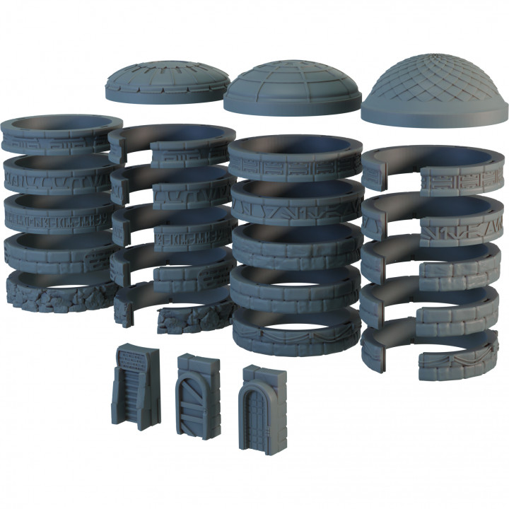 3D Printable Modular Starport Houses by Multiverse