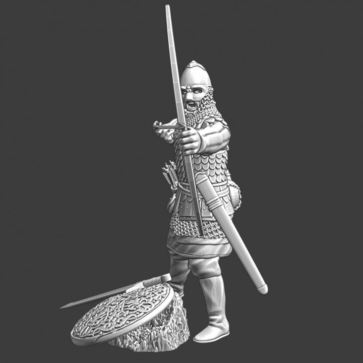 3D Printable Medieval Noble Russian Archer by Northern Crusades Miniatures