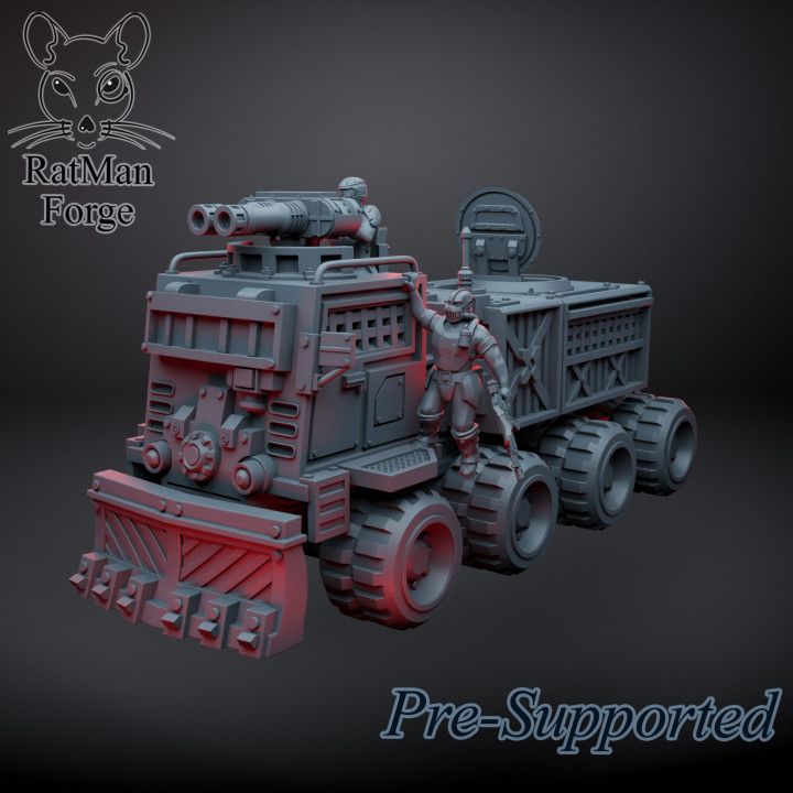 3D Printable Wasteland Truck by RatMan Forge 3D Printable Wasteland Truck by RatMan Forge
