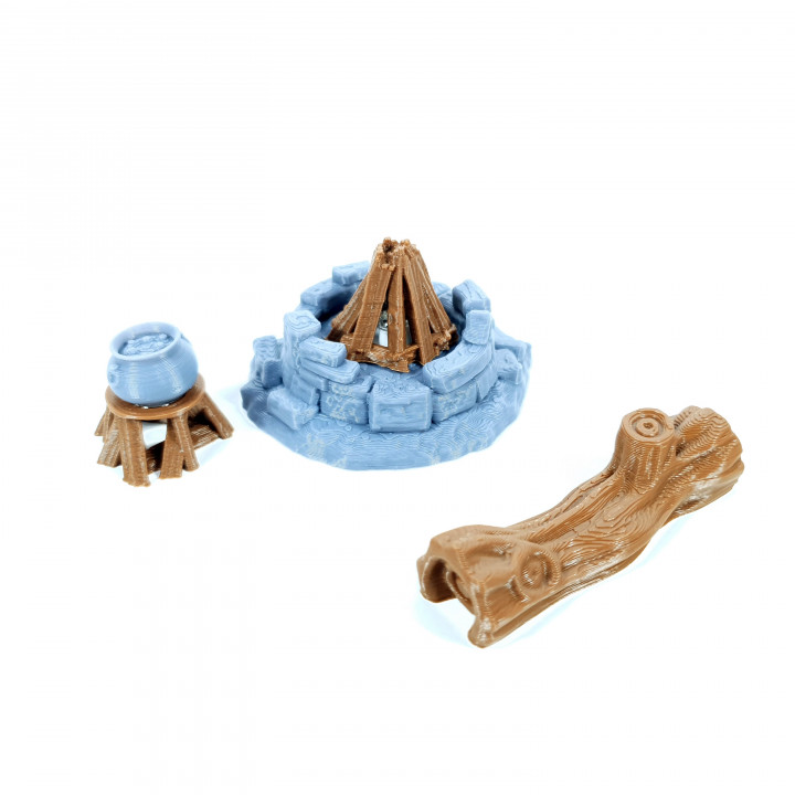 3D Printable LED CAMPFIRE - TABLETOP TERRAIN DND RPG SCATTER by Jason ...