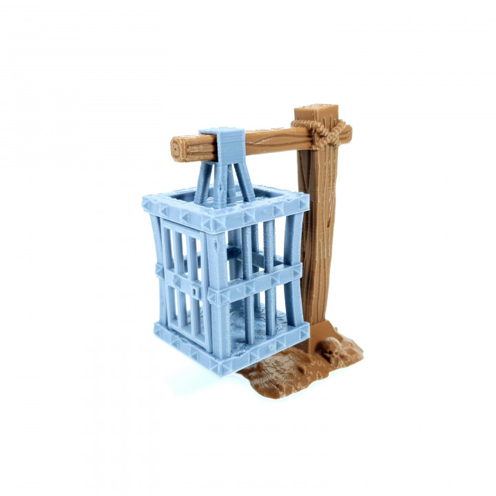 3D Printable CAGE - TABLETOP TERRAIN DND RPG SCATTER by Jason Beckers