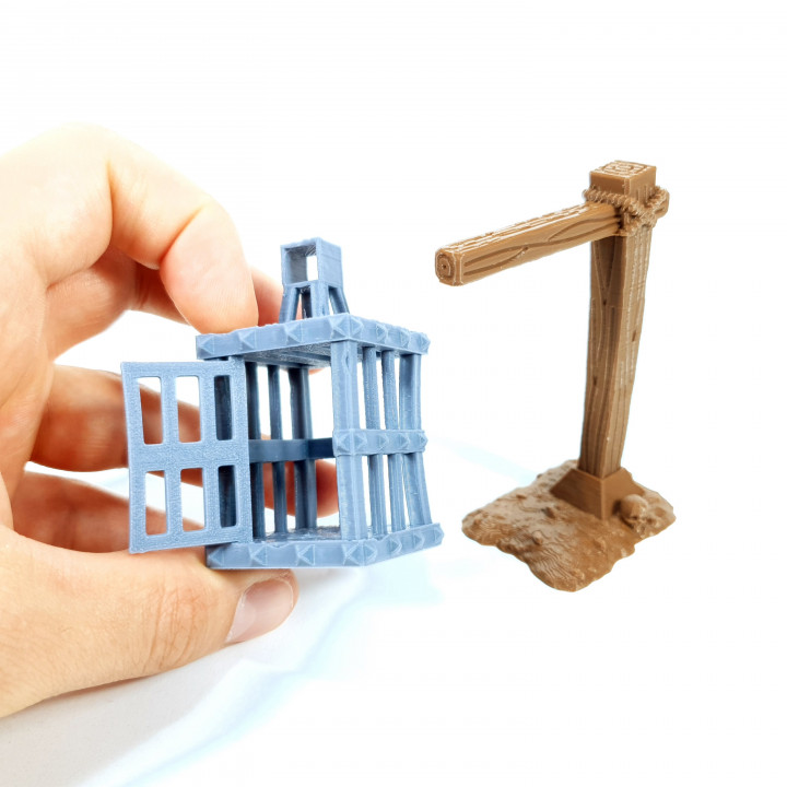 3D Printable CAGE - TABLETOP TERRAIN DND RPG SCATTER by Jason Beckers