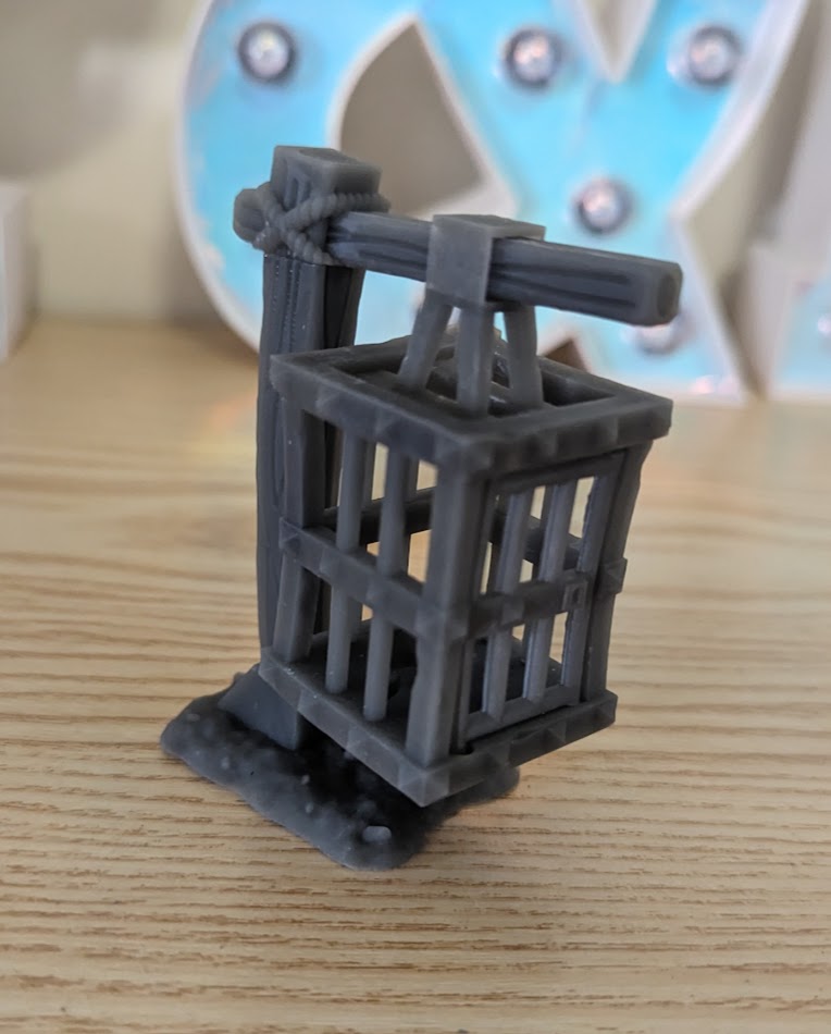 3D Printable CAGE - TABLETOP TERRAIN DND RPG SCATTER by Jason Beckers
