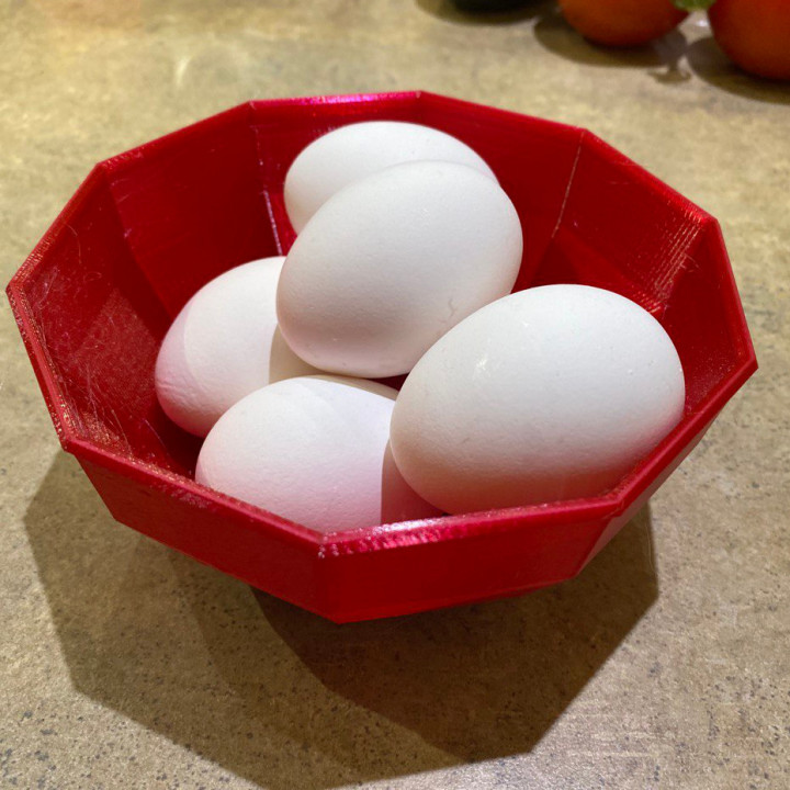 3D Printable Kitchen Bowl (Classic and Low Polygon) by Jacob Philpott