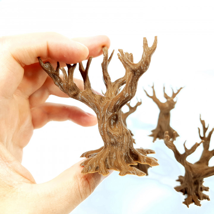3D Printable TREES - TABLETOP TERRAIN DND RPG SCATTER by Jason Beckers