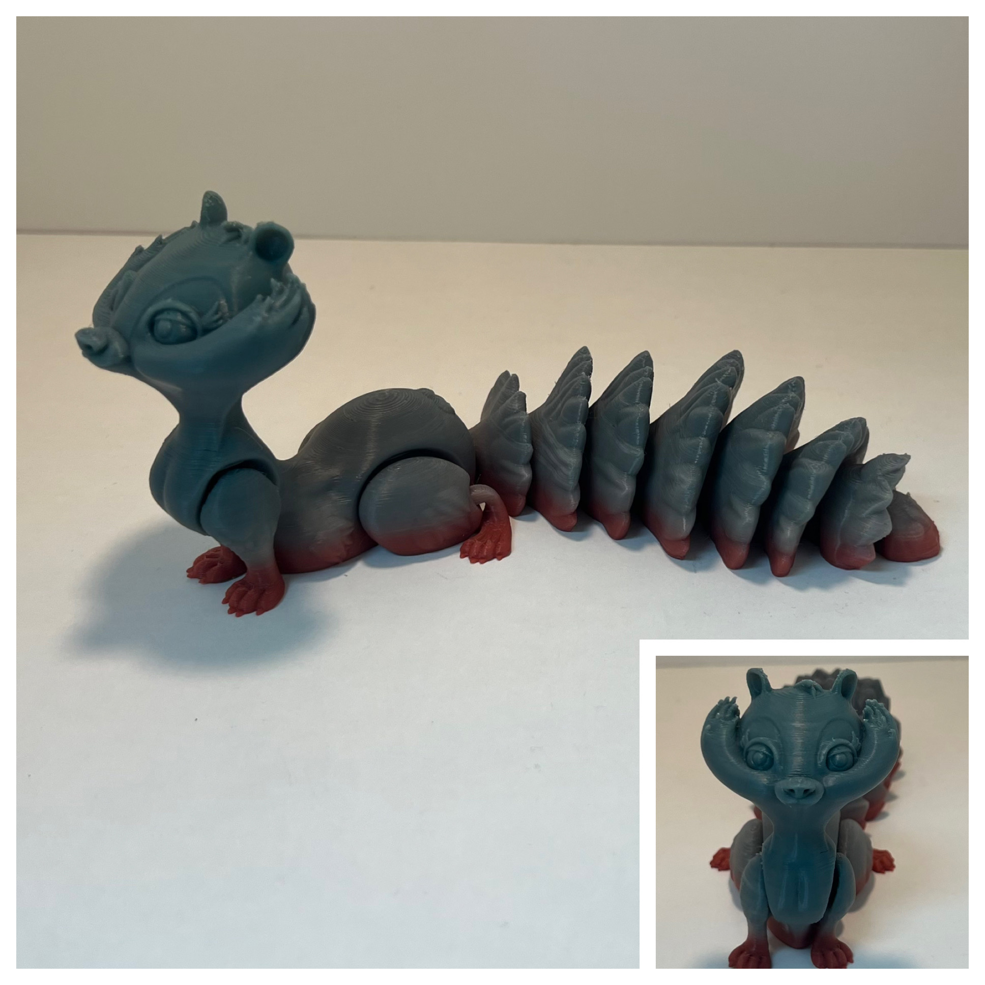 3D Printable Cute Flexi Print-in-Place Squirrel Now with 3MF Files ...