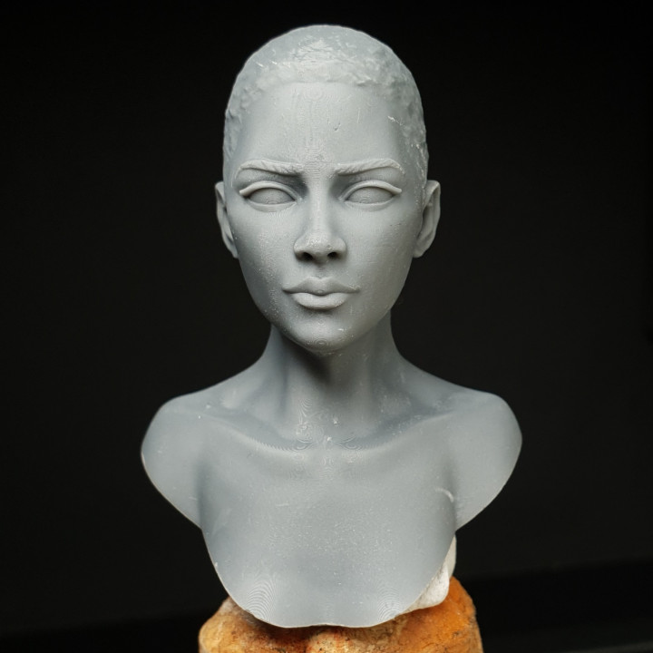 3D Printable Female Academic bust V2 by Ogareg Miniatures