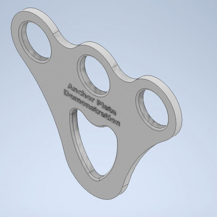 3D Printable Anchor Plate Demonstration by Marcelo A Maffeis