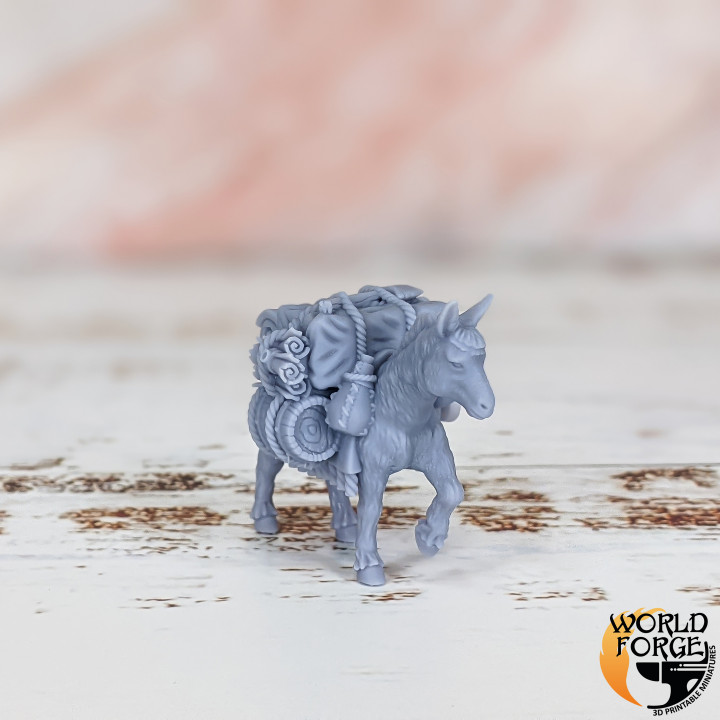 3D Printable Pack Mule - Laden and Unladen versions by World Forge ...