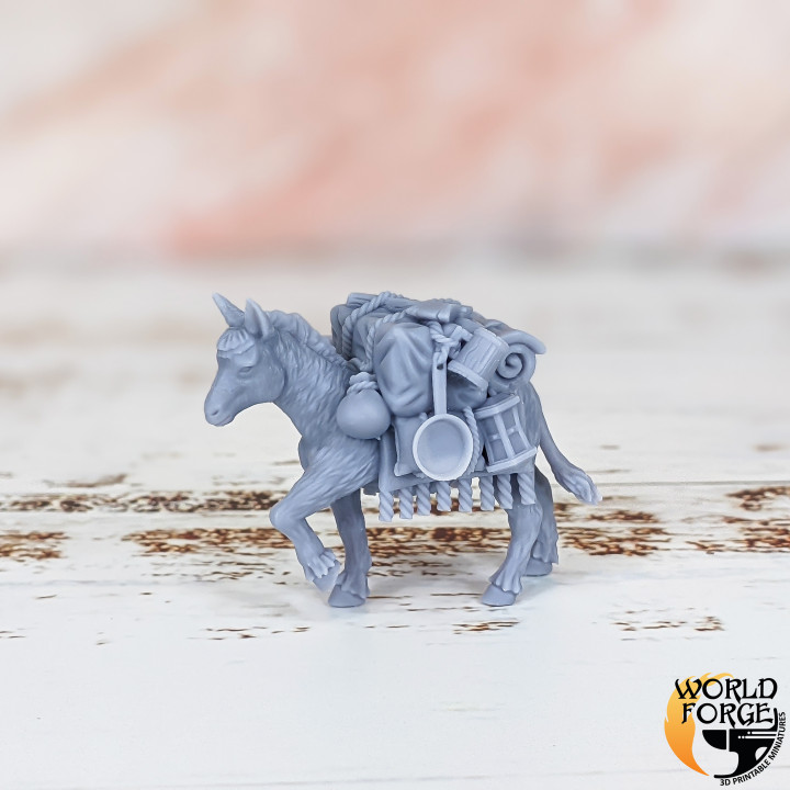 3D Printable Pack Mule - Laden and Unladen versions by World Forge ...