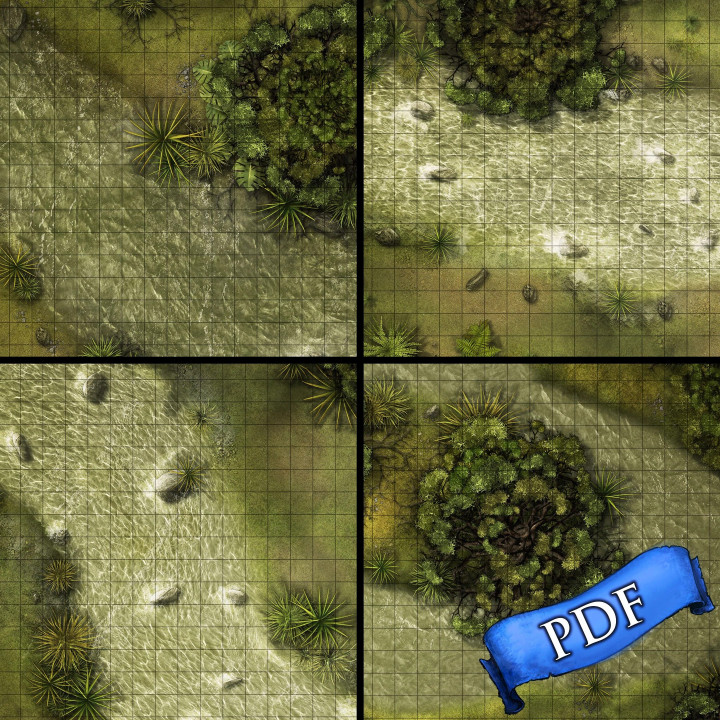 3D Printable Jungle River Map Pack (Greensea Region) by The Lost ...