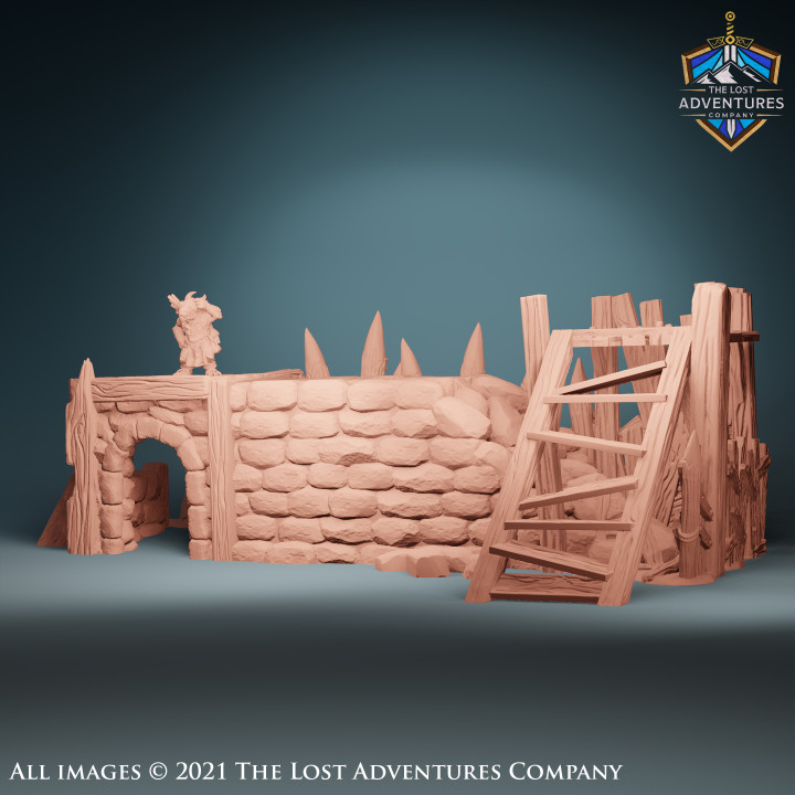 3D Printable Kobold Wall by The Lost Adventures Co.
