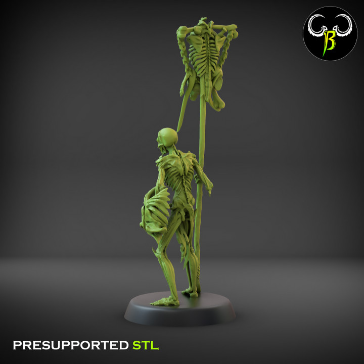 3D Printable Flesh Skeleton leader Set by ClayBeastCreation