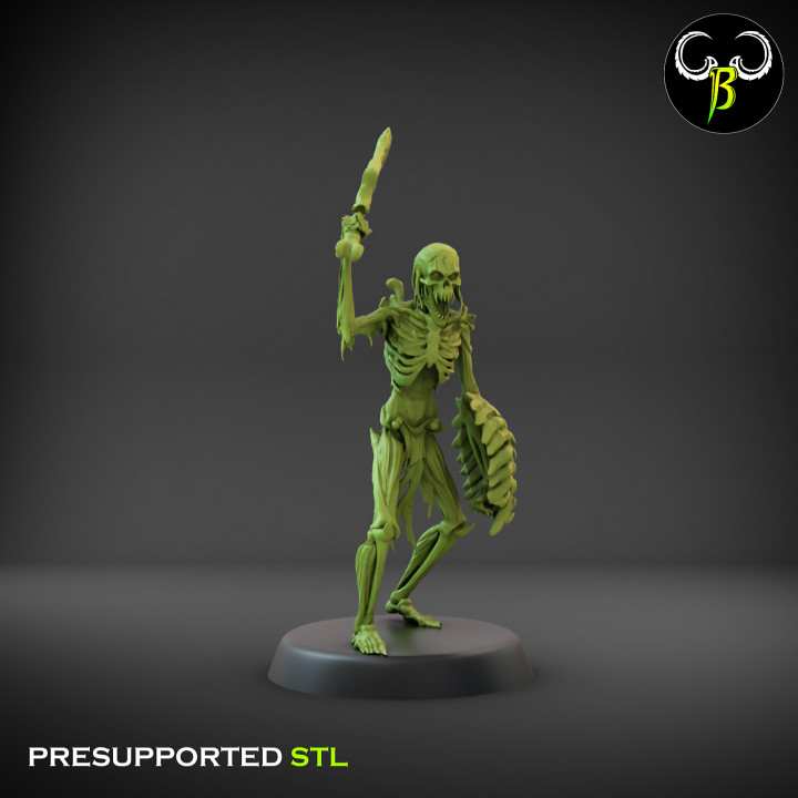 3D Printable Flesh Skeleton leader Set by ClayBeastCreation