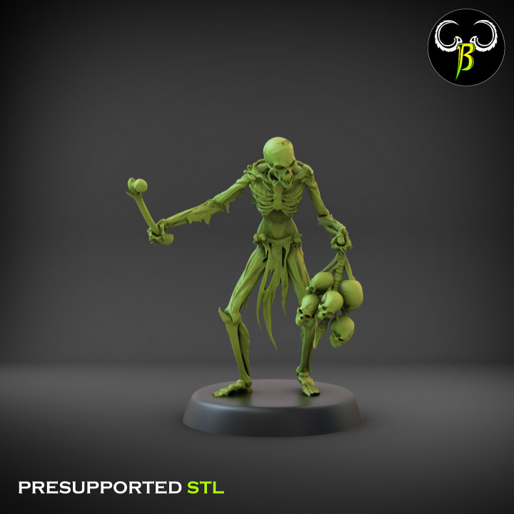3D Printable Flesh Skeleton leader Set by ClayBeastCreation