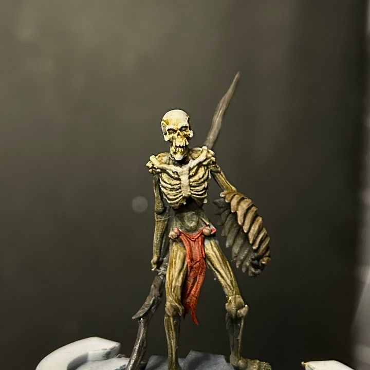 3D Print of Flesh Skeleton Lance Set A by matthewsullivan2