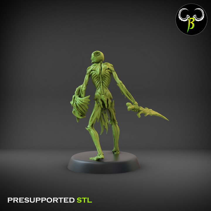 3D Printable Flesh Skeleton Sword set A by ClayBeastCreation