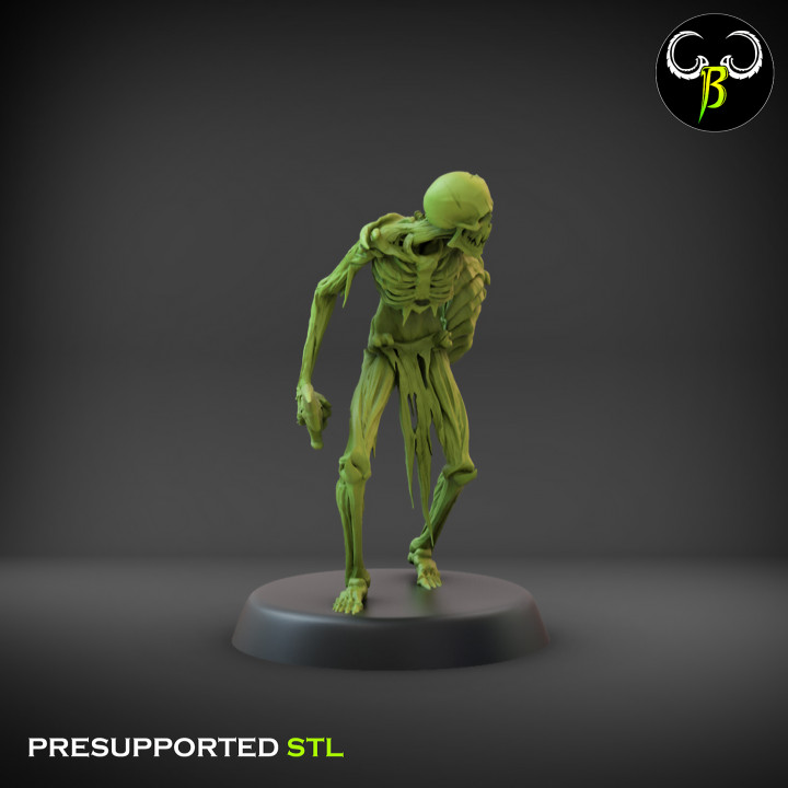 3D Printable Flesh Skeleton Sword set C by ClayBeastCreation