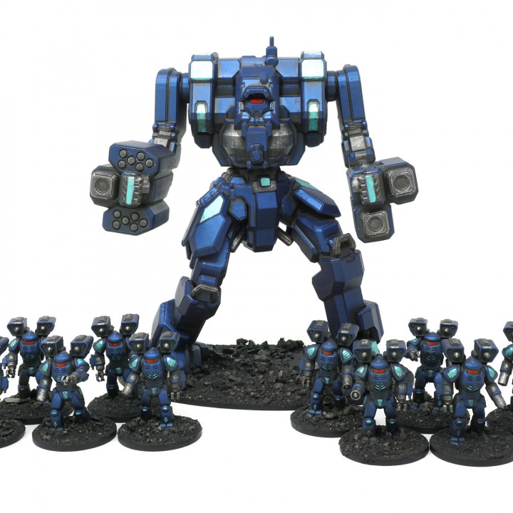 3D Print of Mist Lynx Variant B Battlemech by ElDavePhoto