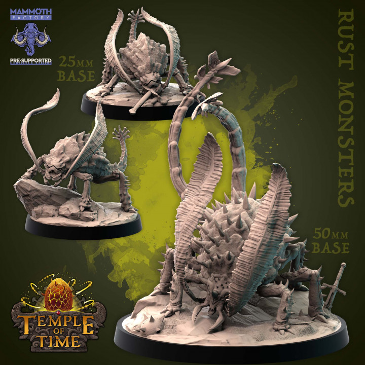 3D Printable Rust Monster Pack by Mammoth Factory