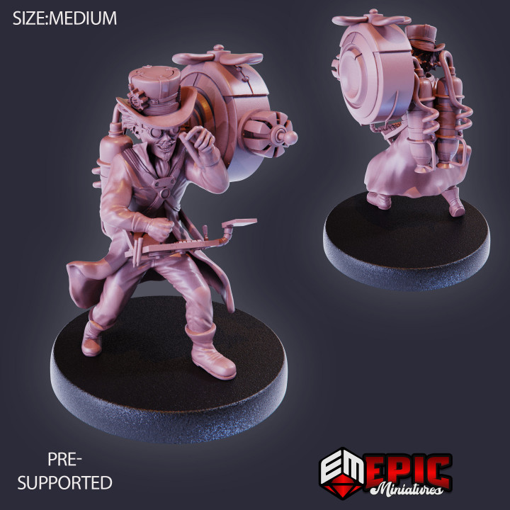 3D Printable Prof. Felix Fortune Set / Male Human Doctor / Steampunk ...