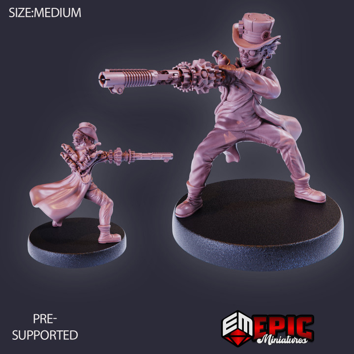 3D Printable Prof. Felix Fortune Set / Male Human Doctor / Steampunk ...