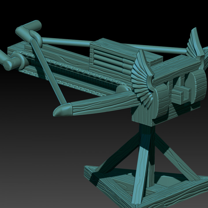 3D Printable KZKMINIS - Swan Knights - Polybolos and Crew by KZKMINIS