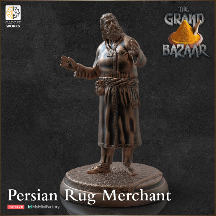3D Printable Persian Merchant and soothsayer, 2 figure pack -The Grand ...