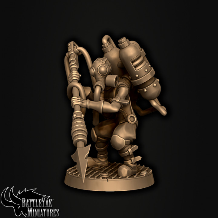 3D Printable Ethernaut Dive-Drudge A by Battle Yak Miniatures
