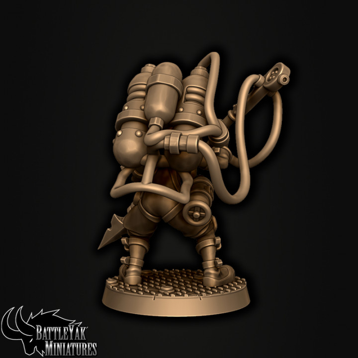 3D Printable Ethernaut Dive-Drudge A by Battle Yak Miniatures