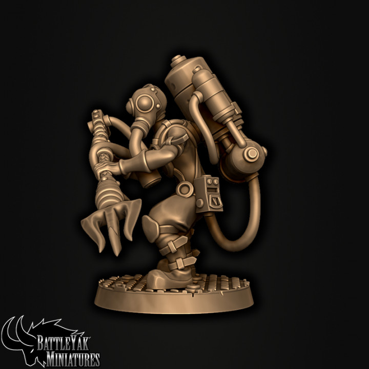 3D Printable Ethernaut Dive-Drudge C by Battle Yak Miniatures