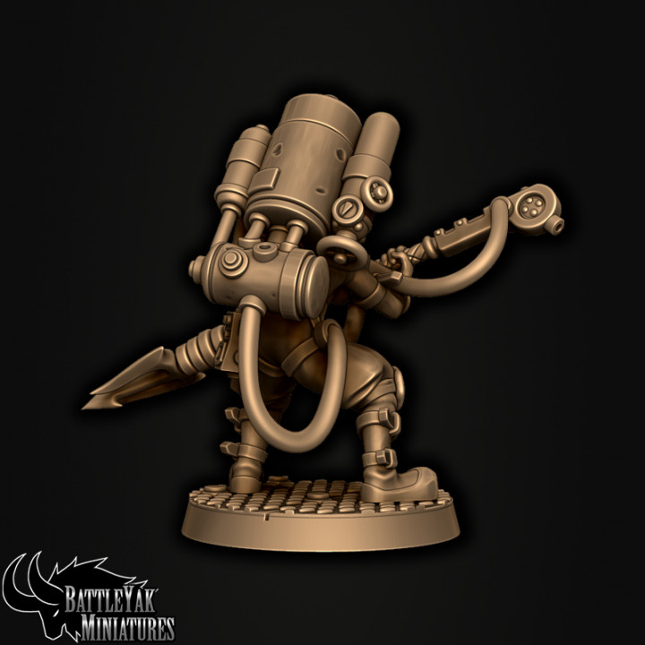 3D Printable Ethernaut Dive-Drudge C by Battle Yak Miniatures