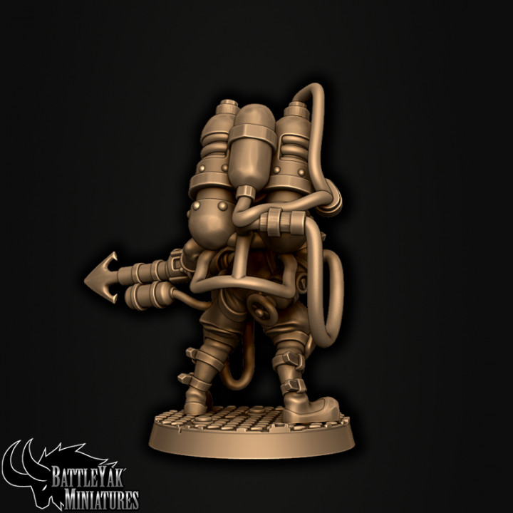 3D Printable Ethernaut Dive-Drudge E by Battle Yak Miniatures