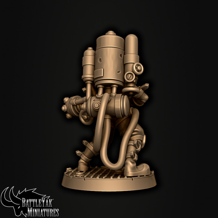 3D Printable Ethernaut Dive-Drudge F by Battle Yak Miniatures