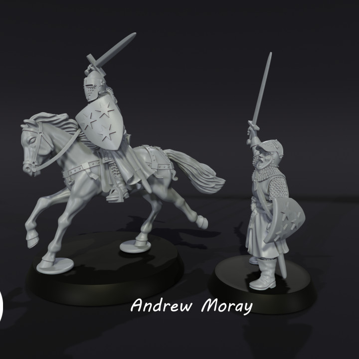 3D Printable Andrew Moray by Medbury Miniatures