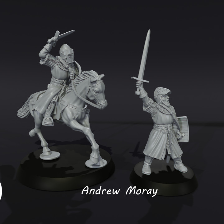 3D Printable Andrew Moray by Medbury Miniatures