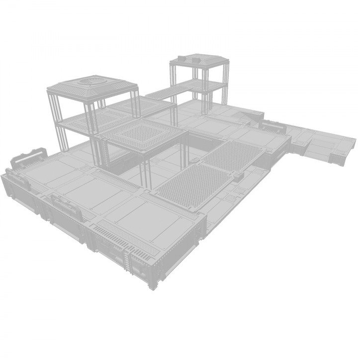 3D Printable Sci-Fi Modular Platform by One Man Voice
