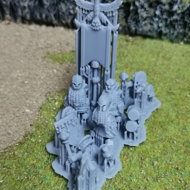 3D Printable Chaos Dwarf Command Group by Empire Miniatures
