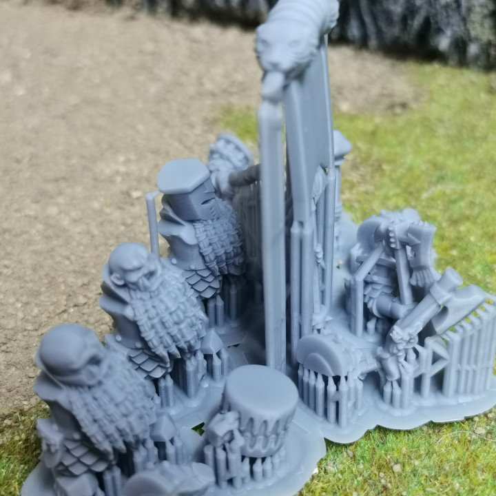 3D Printable CHAOS DWARF COMMAND GROUP 2 by Empire Miniatures