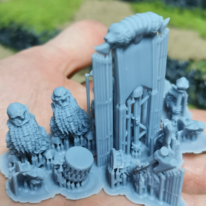 3D Printable CHAOS DWARF COMMAND GROUP 2 by Empire Miniatures