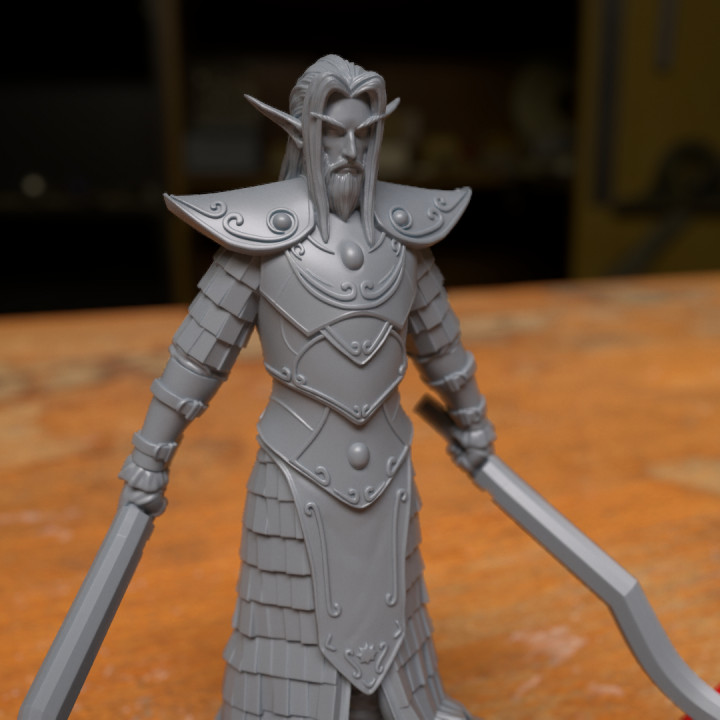 3D Printable Elf Fighter Battle Master by Atlas Studios