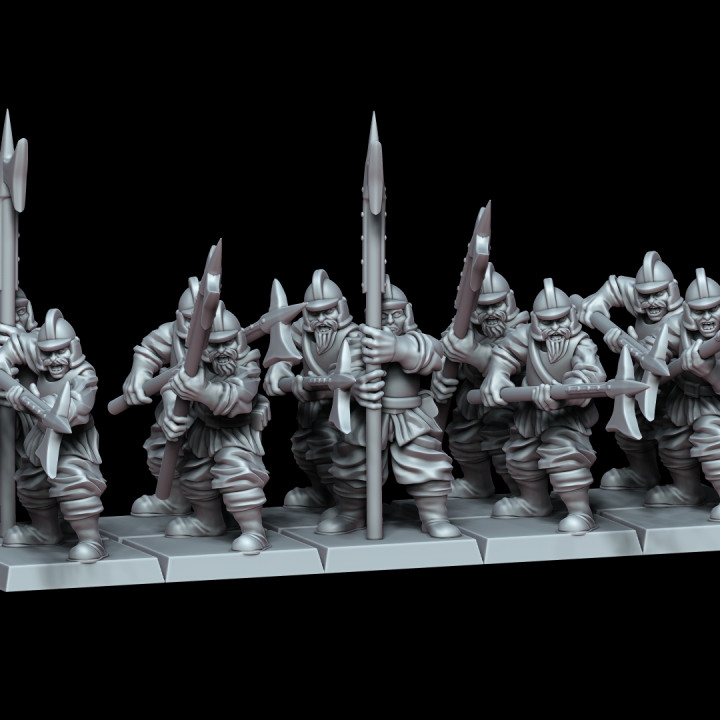 3D Printable Halberdiers of the Empire by Empire Miniatures
